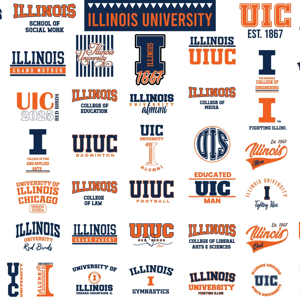 University of Illinois SVG Bundle | Block I & Wordmark