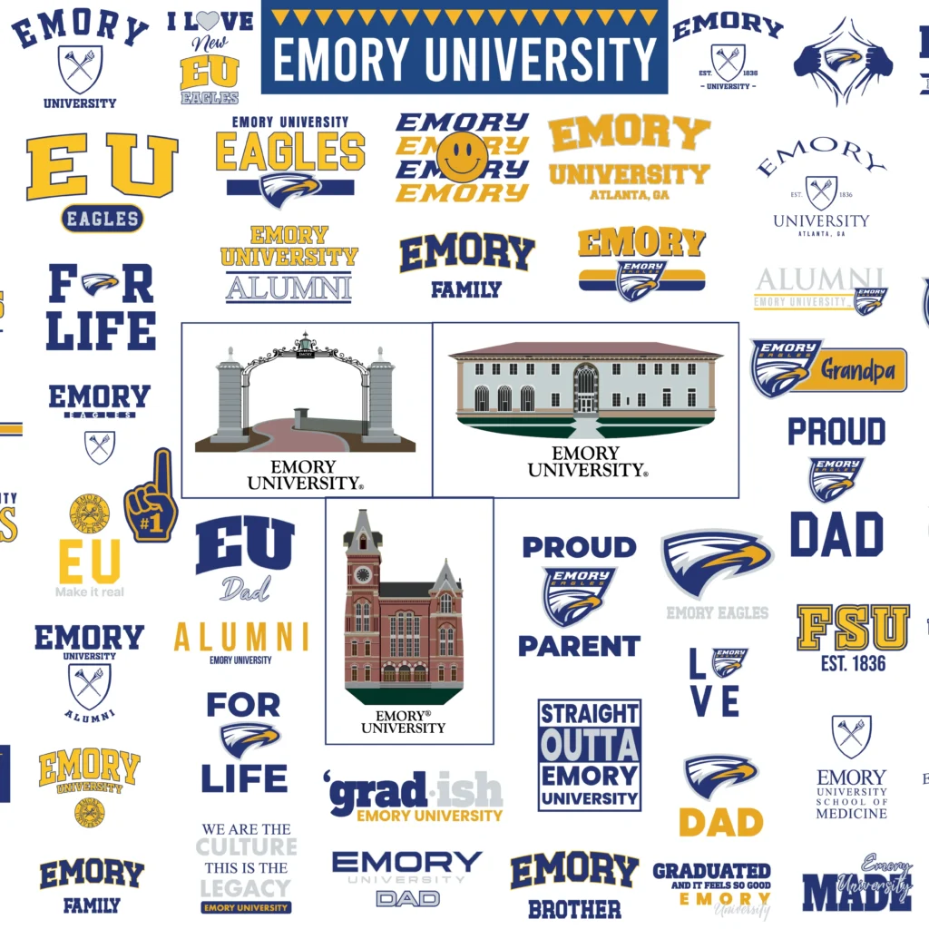 Emory University digital Svg design bundle | Emory Eagles png print ...