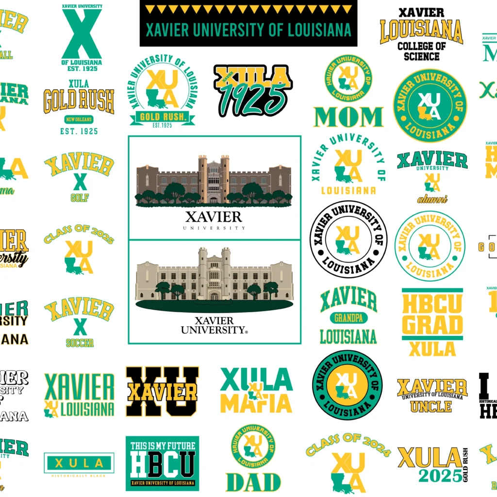 Xavier University of Louisiana digital svg bundle | Xula Gold Rush png ...