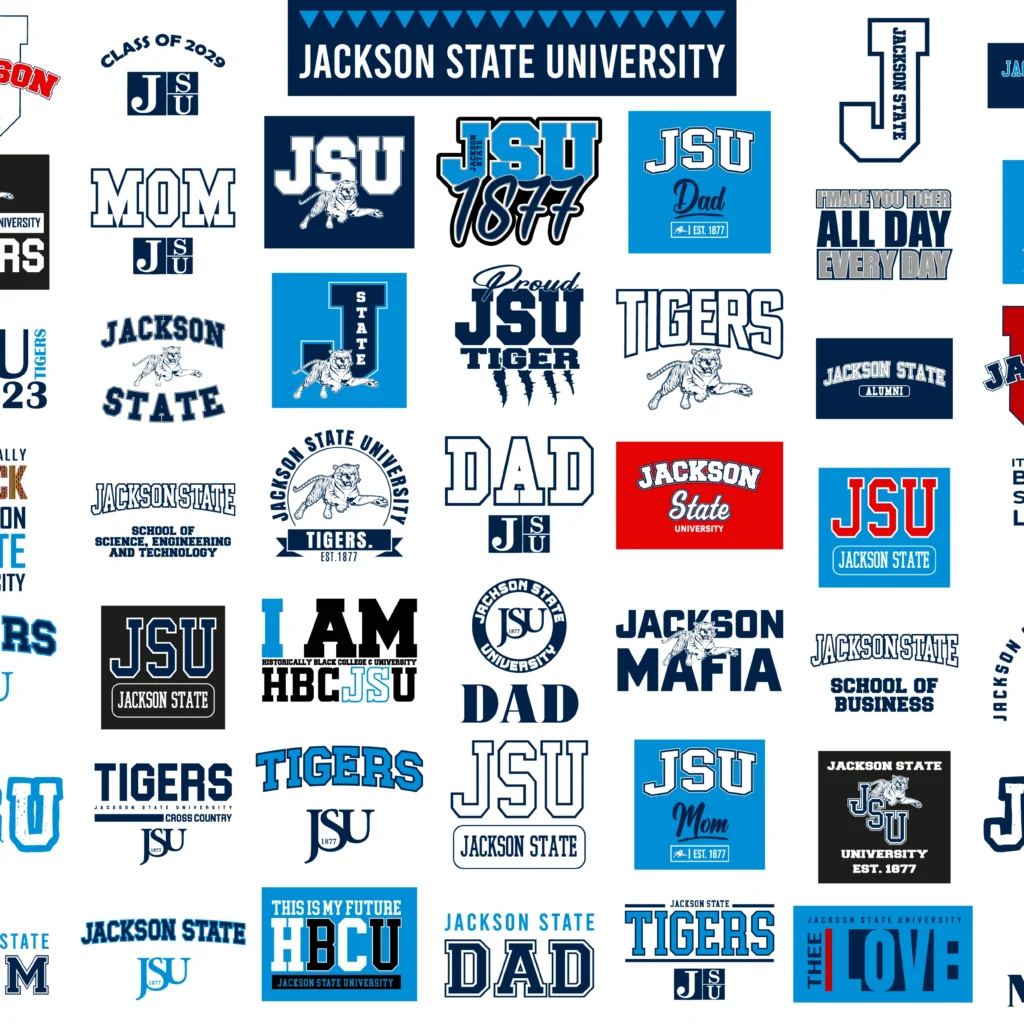 Jackson State university digital svg bundle | JSU Tigers png print ...